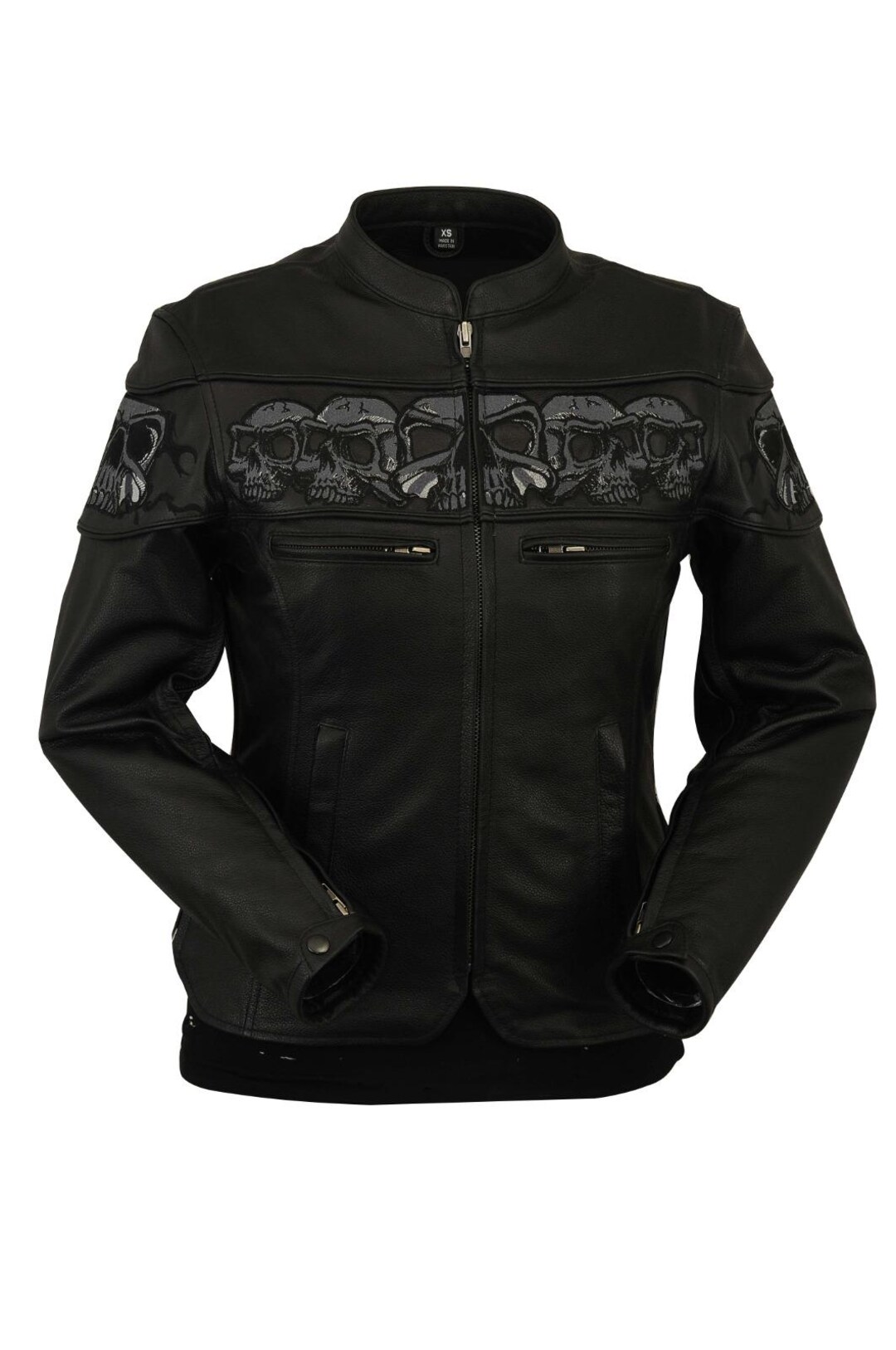 Savage Skulls Motorcycle Leather Jacket for Men's - Etsy