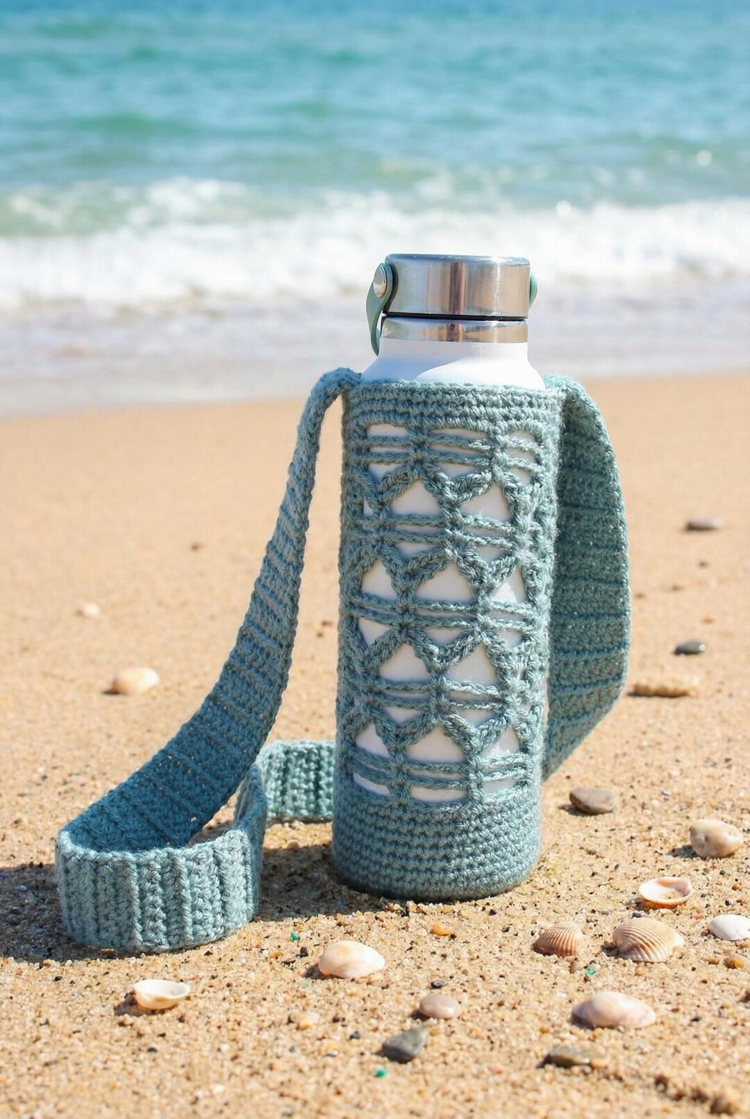 Water Bottle Holder Bag Crochet Pattern Hydro Flask Cozy - PDF Download ...