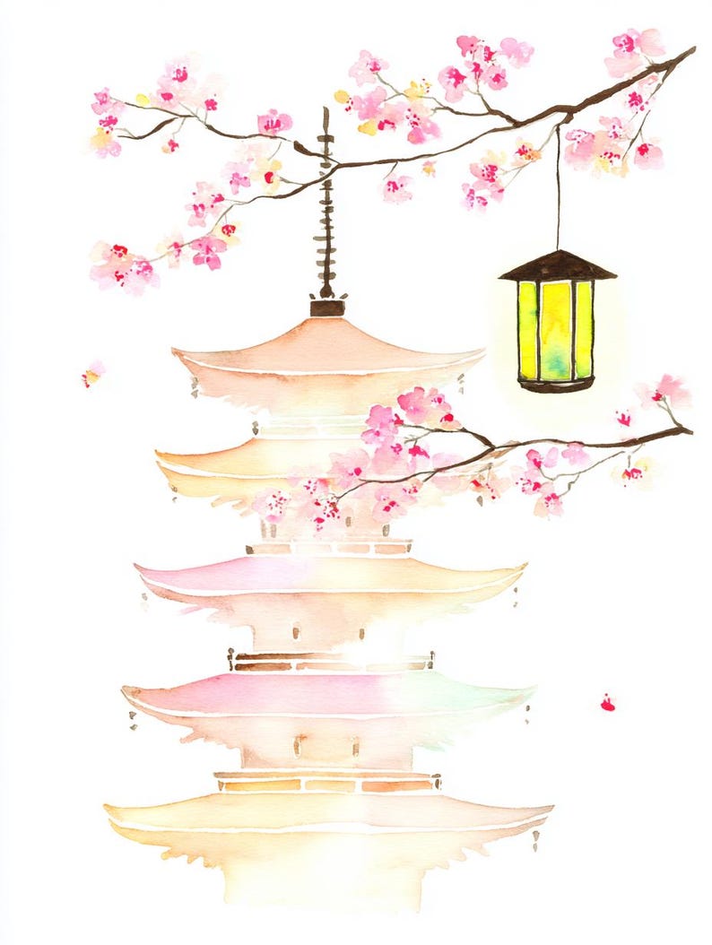 Kyoto Lantern Night Coloring Page | Japanese Coloring Sheet PDF | A4 ...