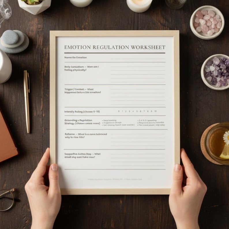 Emotion Regulation Worksheet | DBT Skill Builder | Emotional Control ...