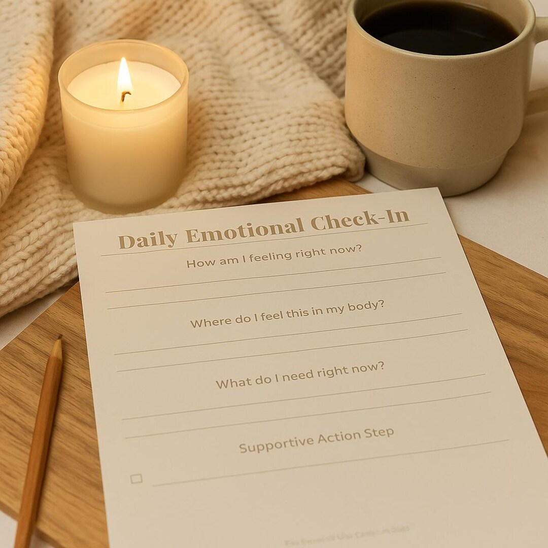 Daily Emotional Check-in Worksheet | Mindfulness PDF | Mental Health ...