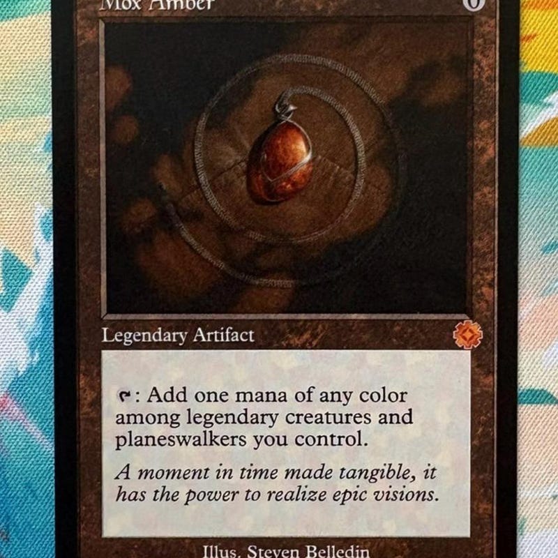Mtg Mox Proxy Amber - Etsy