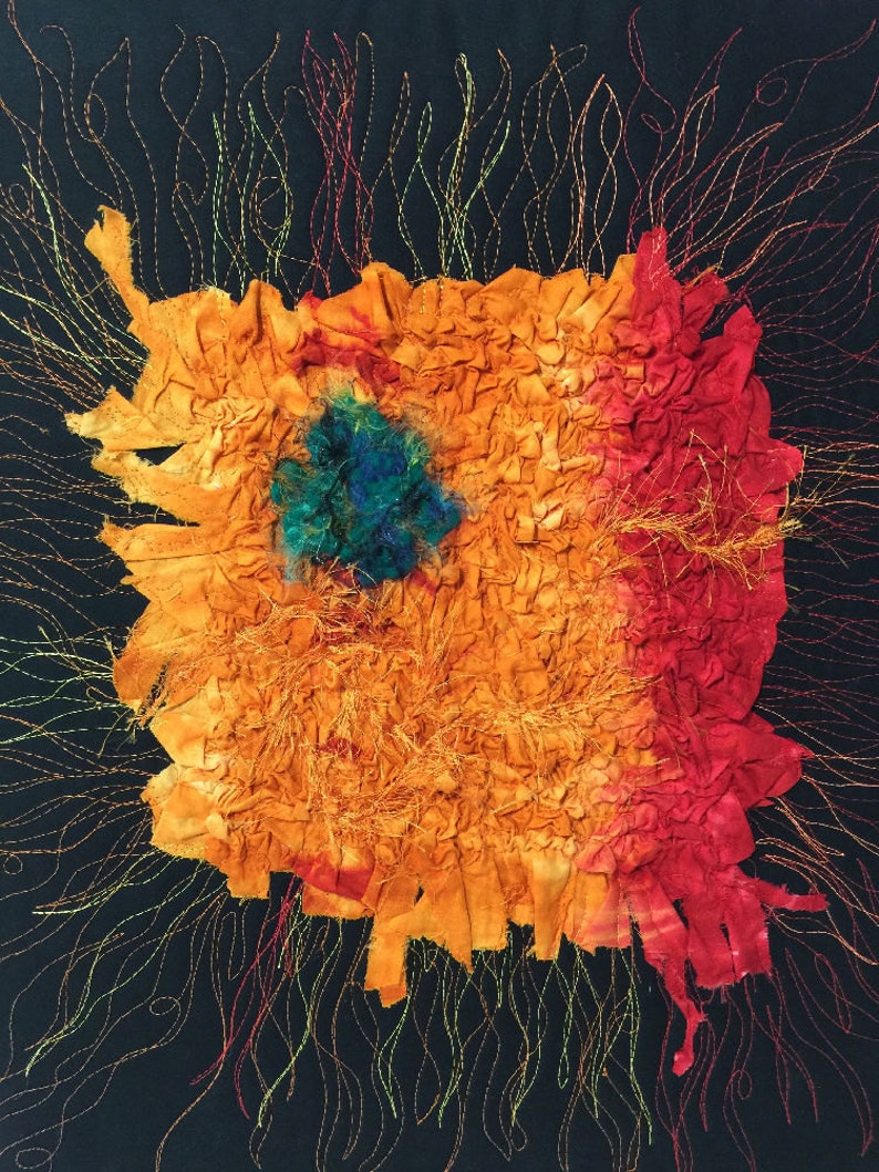 MANIPULATION, Original Abstract Three Dimensional Fiber Art Wall ...