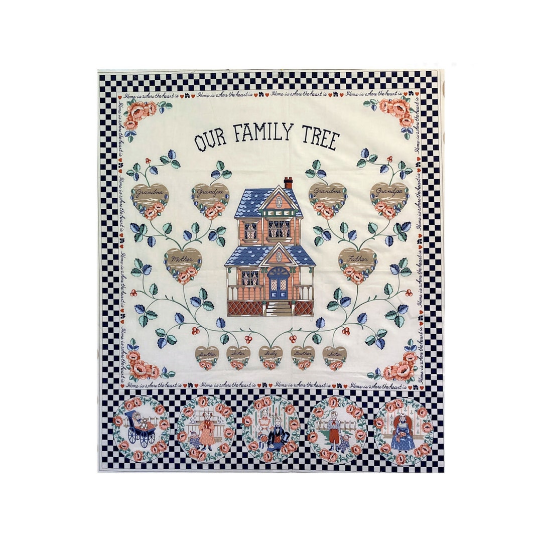 Delightful FAMILY Tree Quilt Panel - Etsy