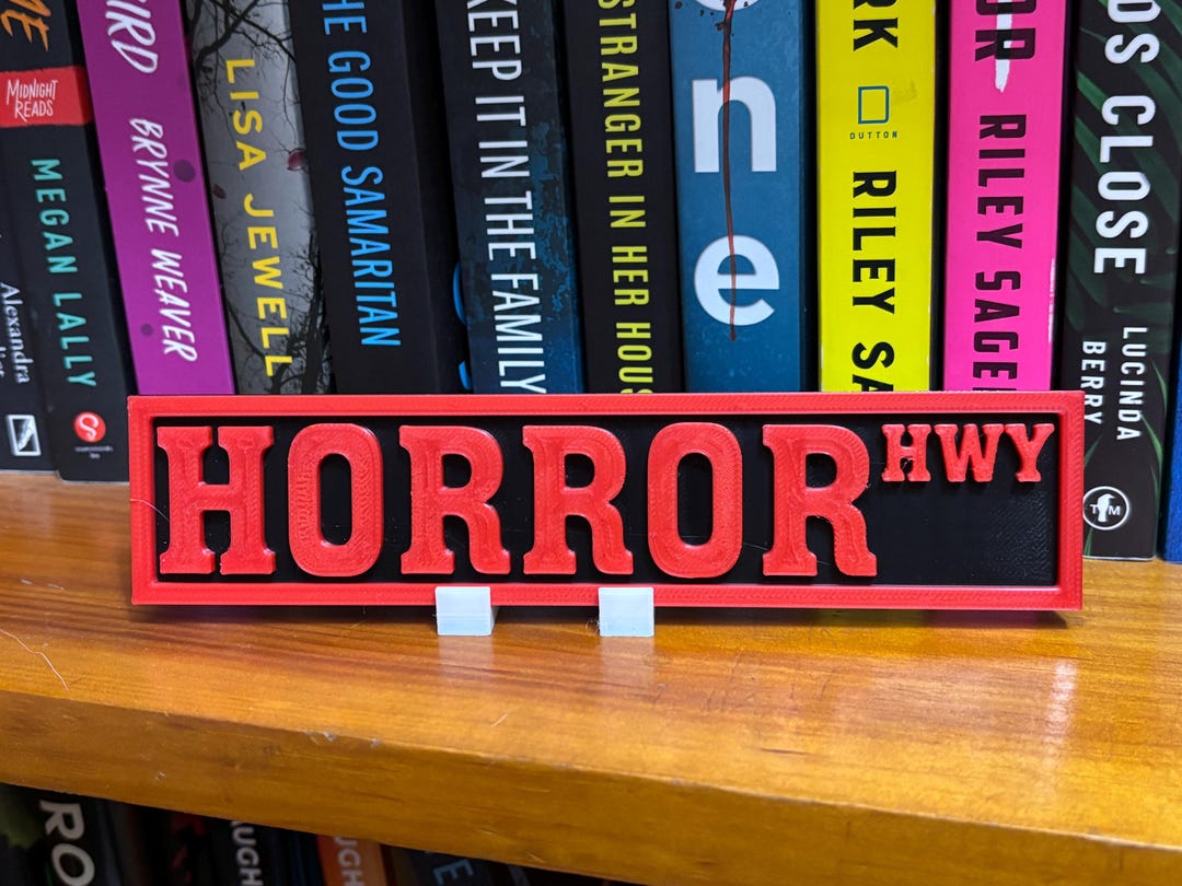 Horror Hwy Book Shelf Genre Sign - Etsy