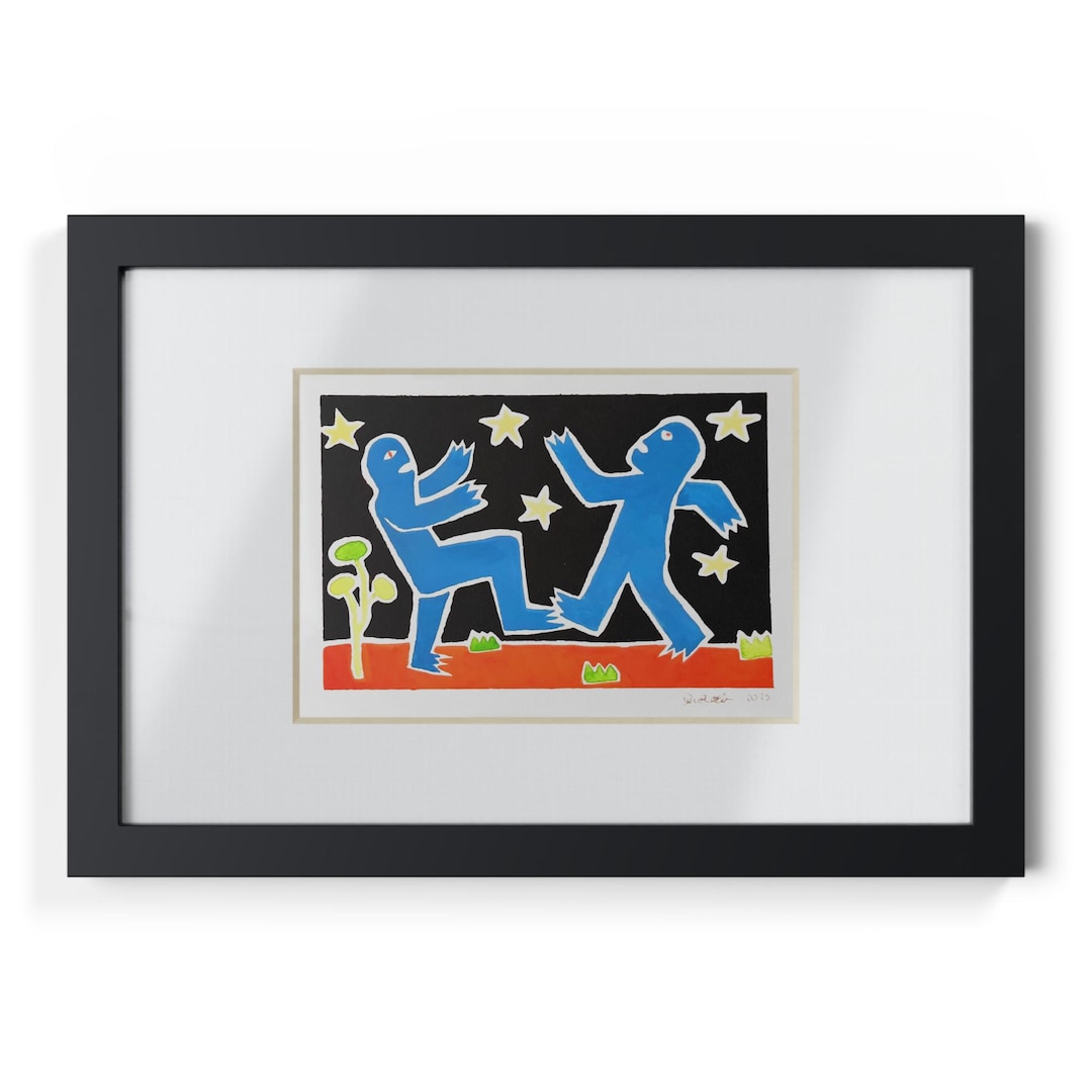 Framed Aboriginal Art Print, Bruce Chatwin Dreamtime, Australian ...