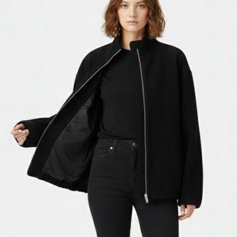Black Coat Women Xiaolizi - Etsy