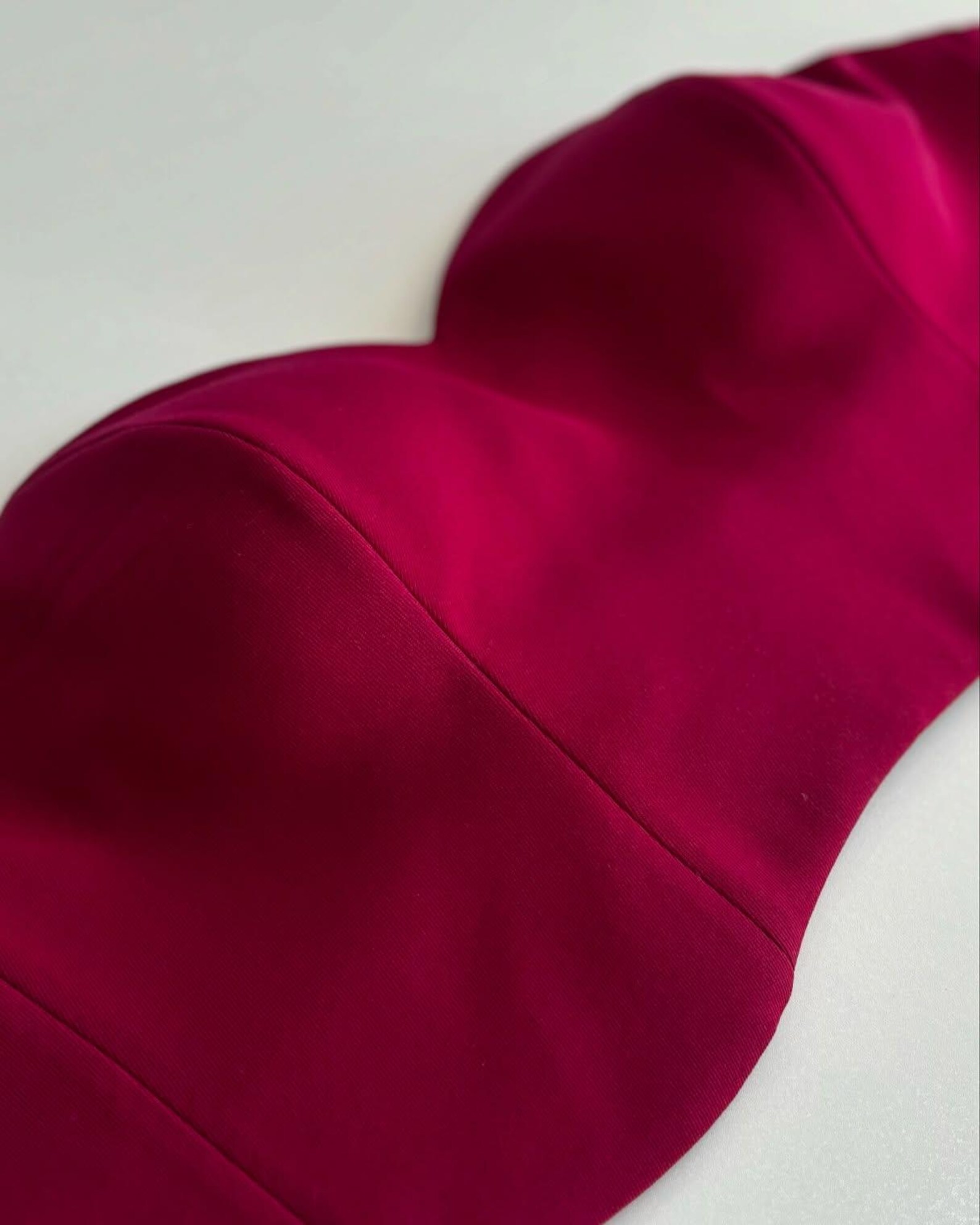 Handmade Magenta Corset Crop Top – Sweetheart Strapless Bustier - Etsy
