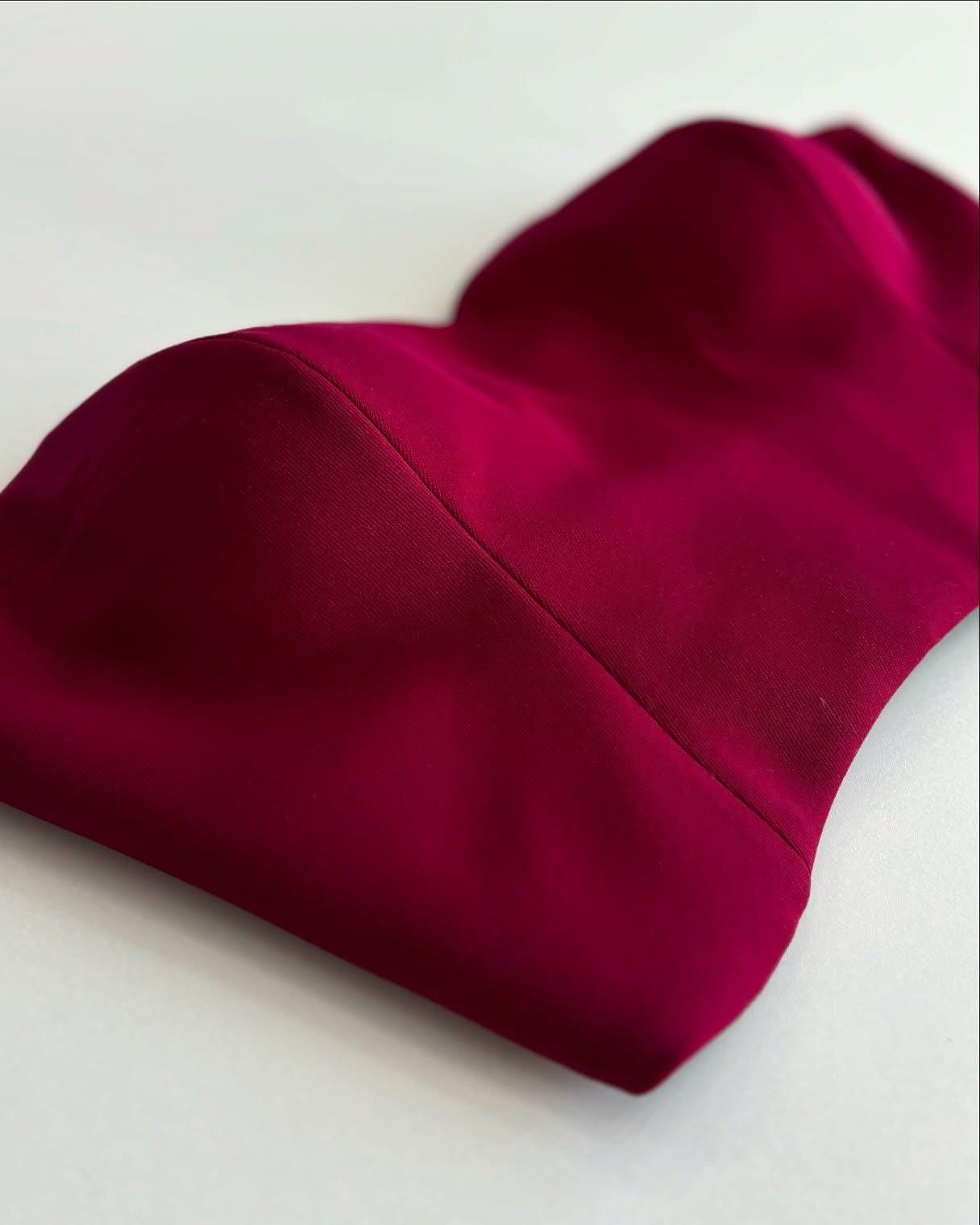 Handmade Magenta Corset Crop Top – Sweetheart Strapless Bustier - Etsy