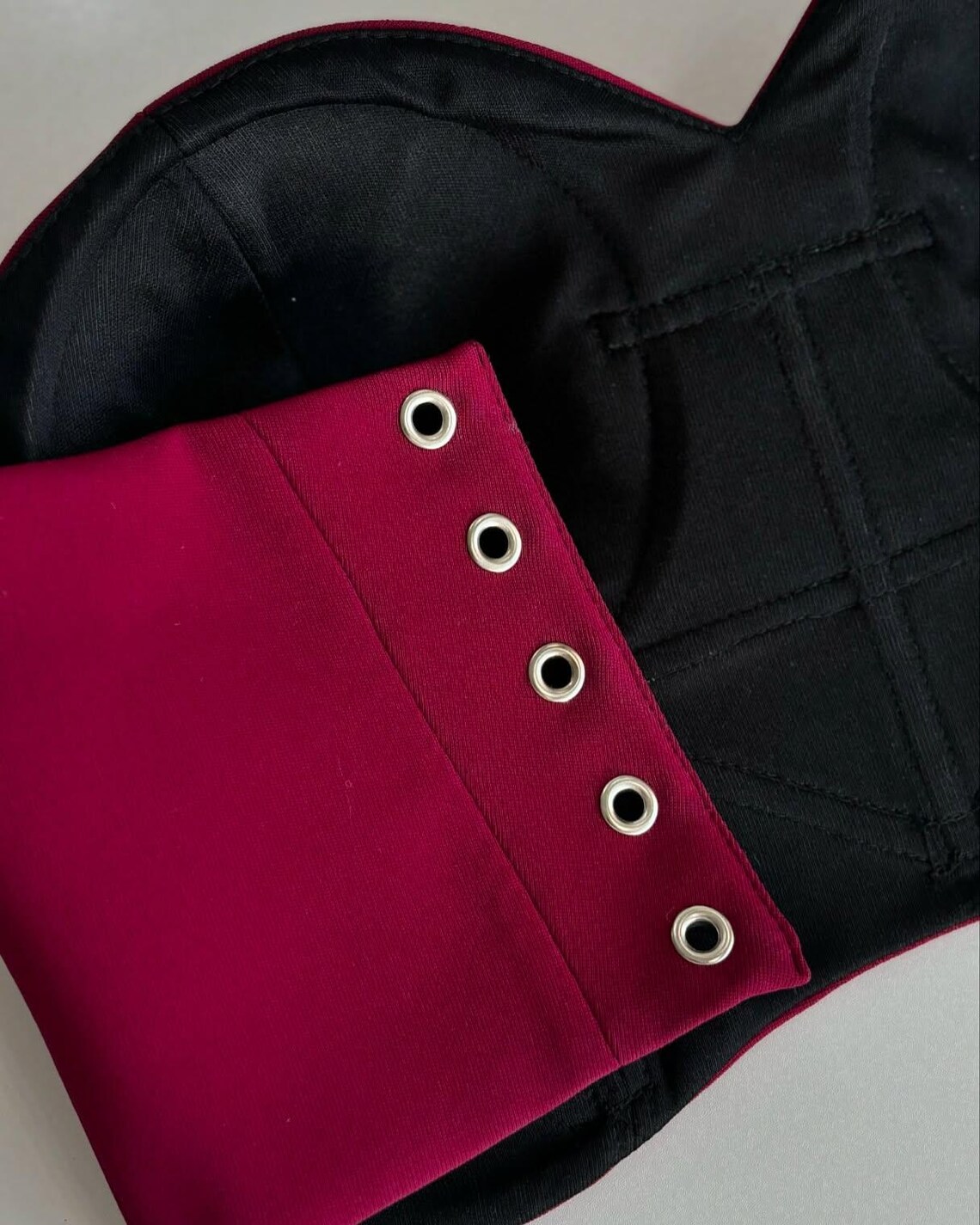 Handmade Magenta Corset Crop Top – Sweetheart Strapless Bustier - Etsy