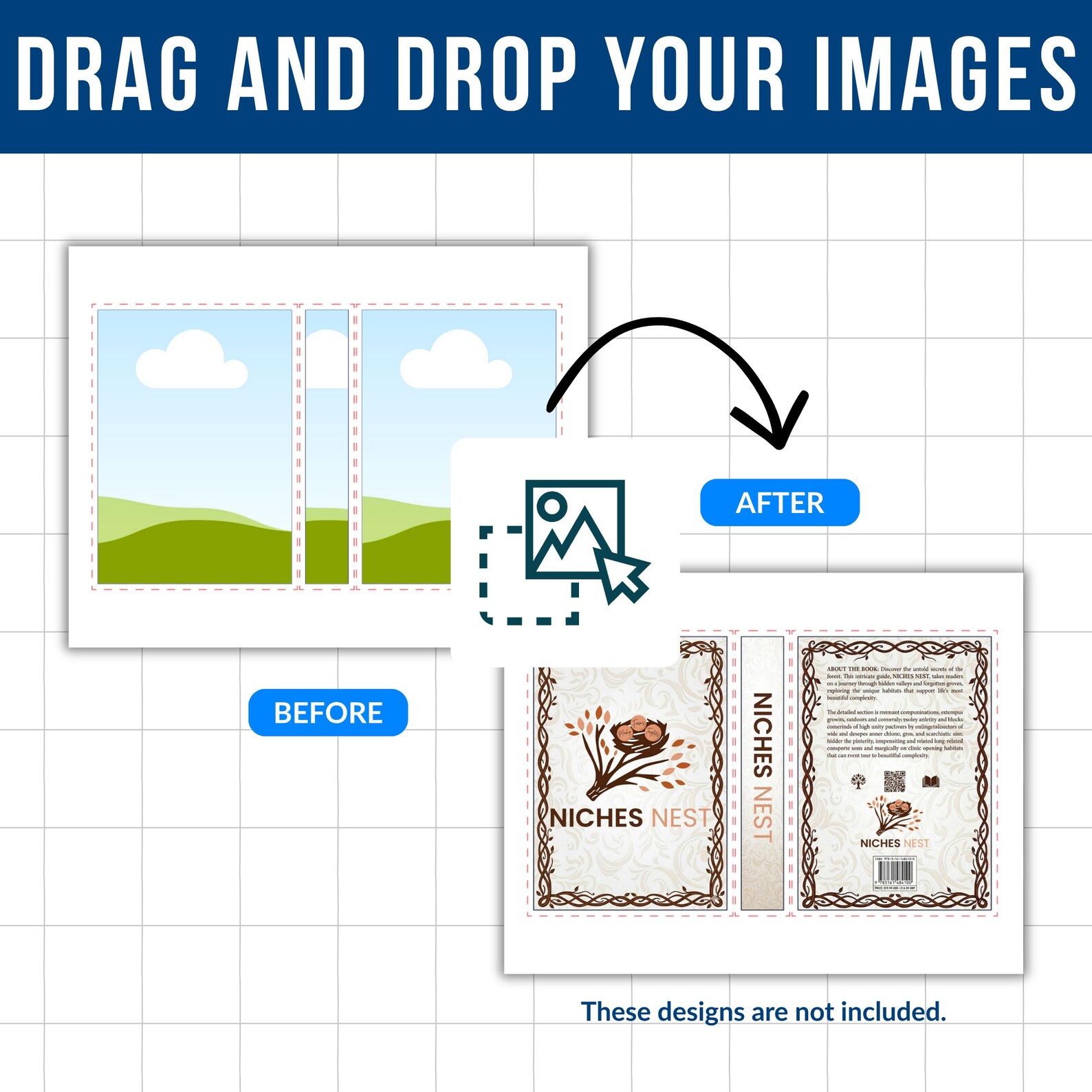 Book Cover Canva Template, Custom Paperback Book Cover Template ...