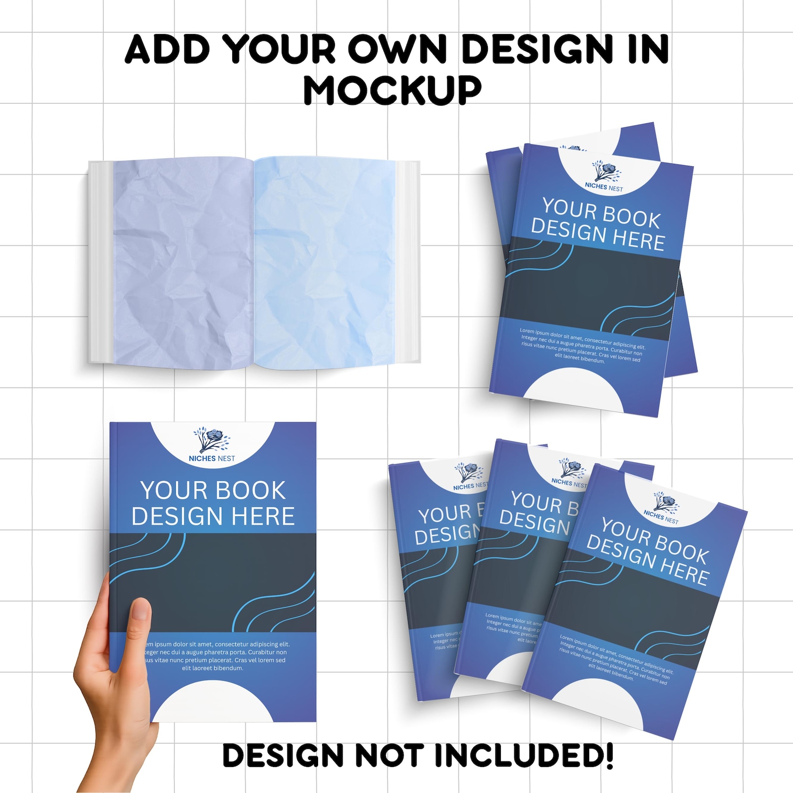 10 Canva Books Mockup Templates, Editable Canva Frame Books, Book Cover ...
