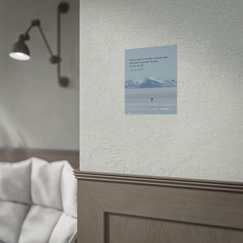 Nihilist Penguin - Motivational Penguin Wall Art - Minimalist Quote ...