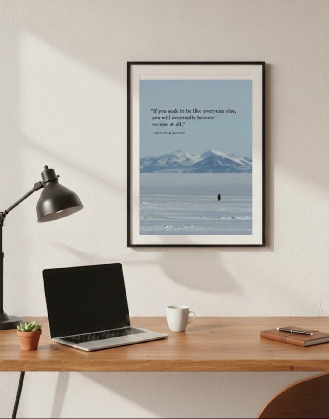 Nihilist Penguin - Motivational Penguin Wall Art - Minimalist Quote ...
