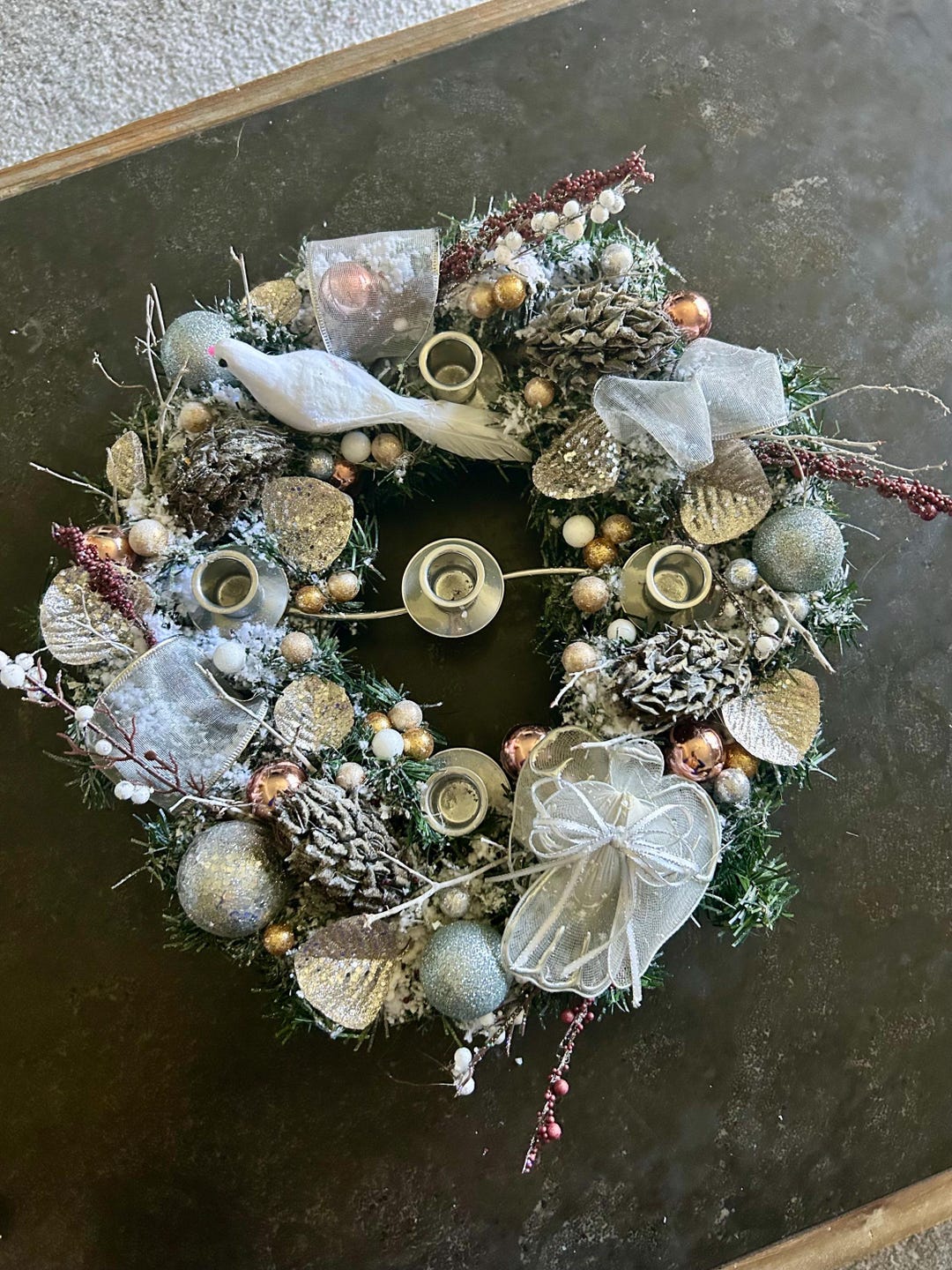 Advent Wreath Angels and Dove - Etsy