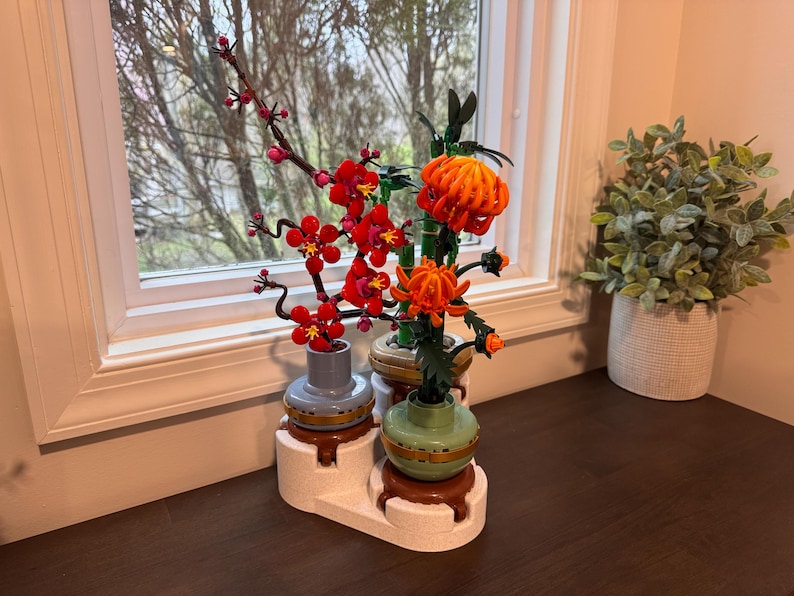 Tiered LEGO Botanical Display Stand | 3-plant Holder for LEGO ...