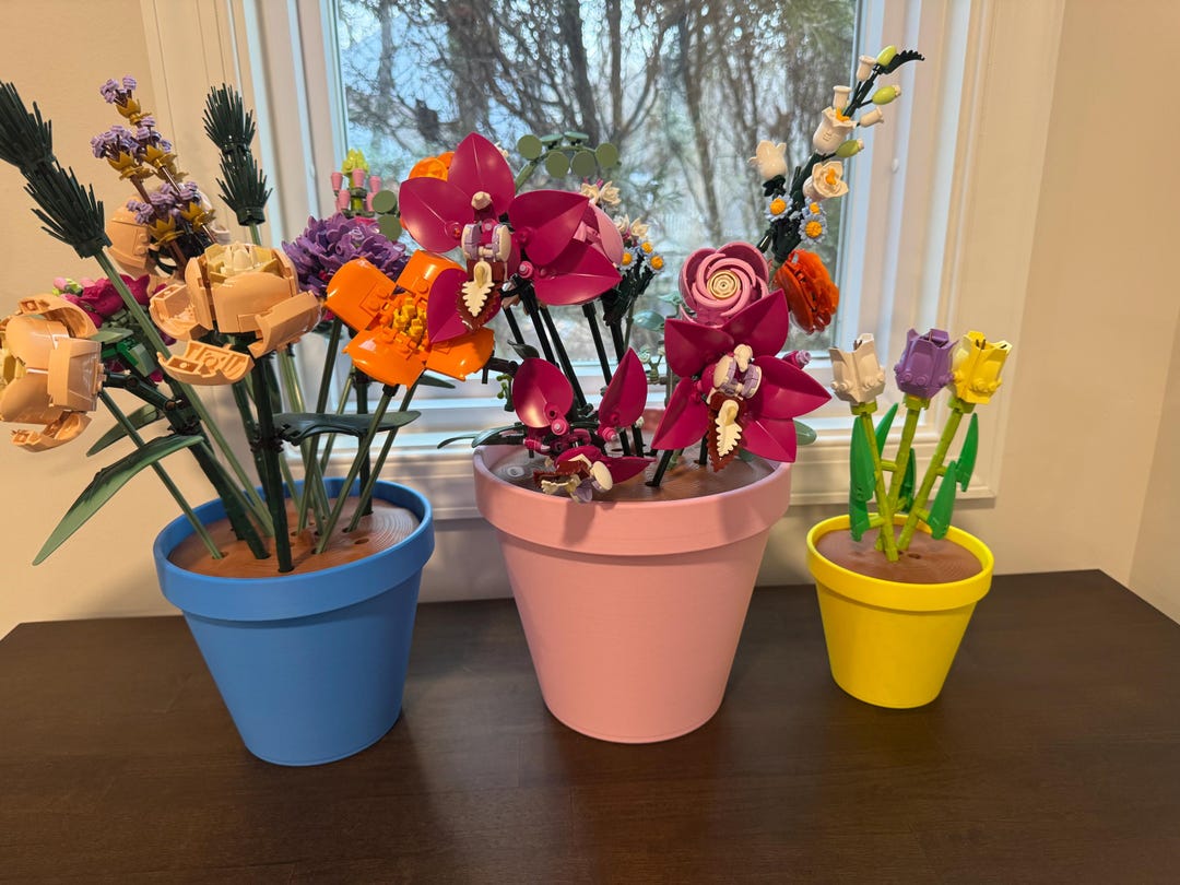 Flower Pots for Brick Botanical Bouquets Custom Display Planters Home ...