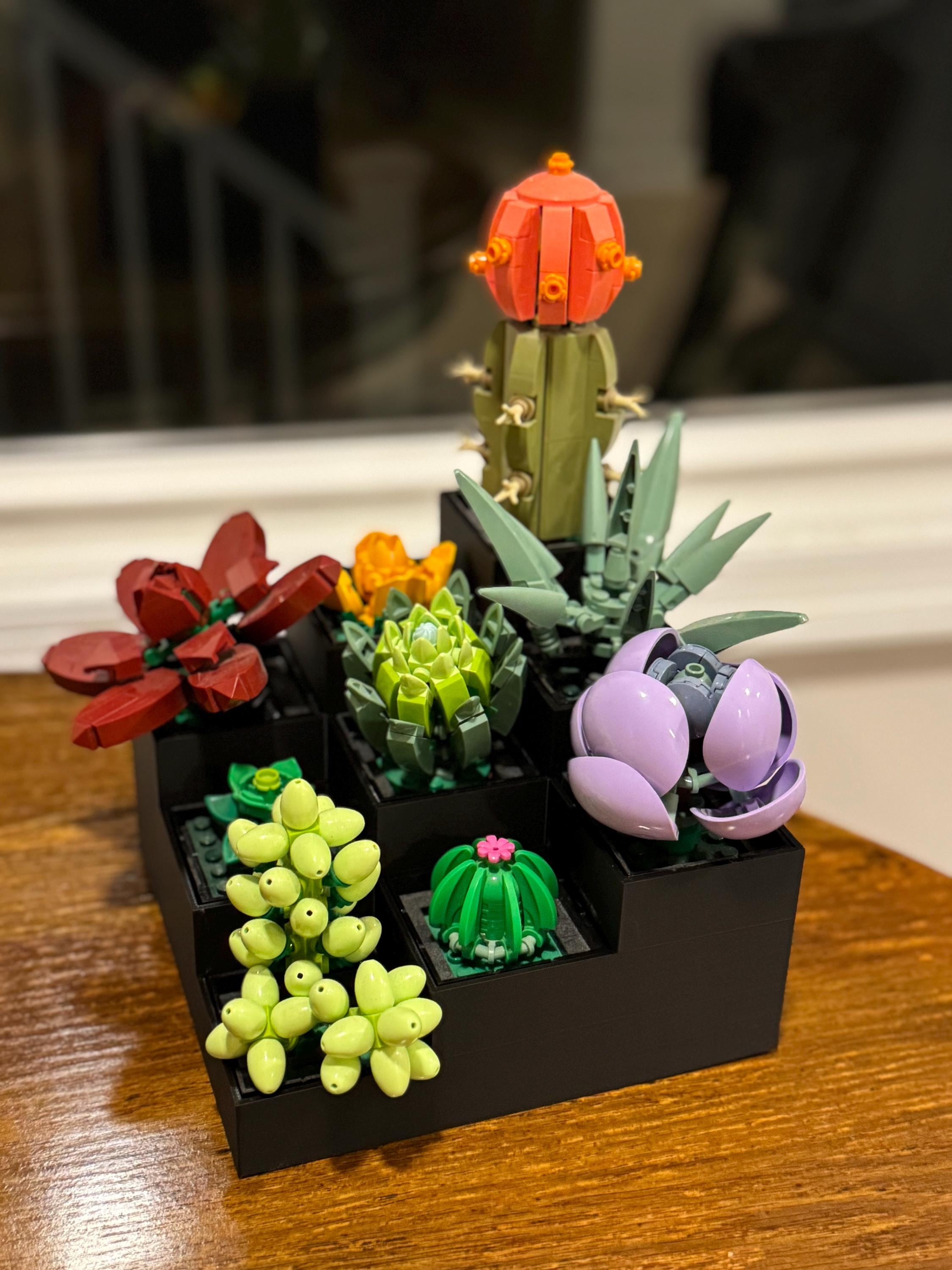 Tiered Planter for LEGO Succulents #10309 Display for Botanical Series ...