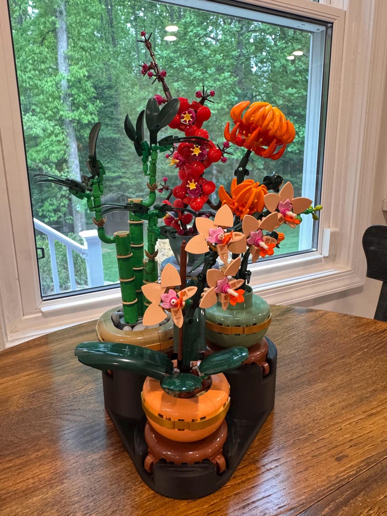 Tiered LEGO Botanical Display Stand | 4-plant Holder for LEGO ...