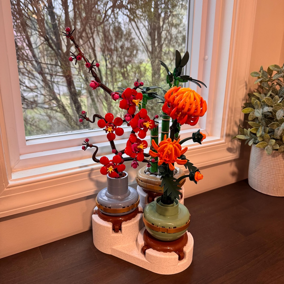 Tiered LEGO Botanical Display Stand | 3-plant Holder for LEGO ...