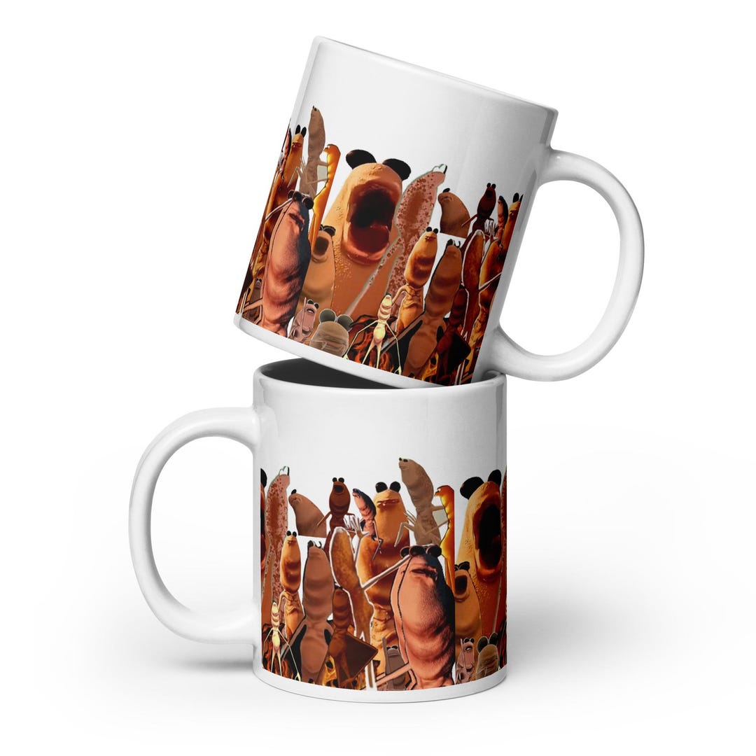 Marcus the Worm Mug Funny Cursed Meme Funny Marcus Marcus Cup White ...