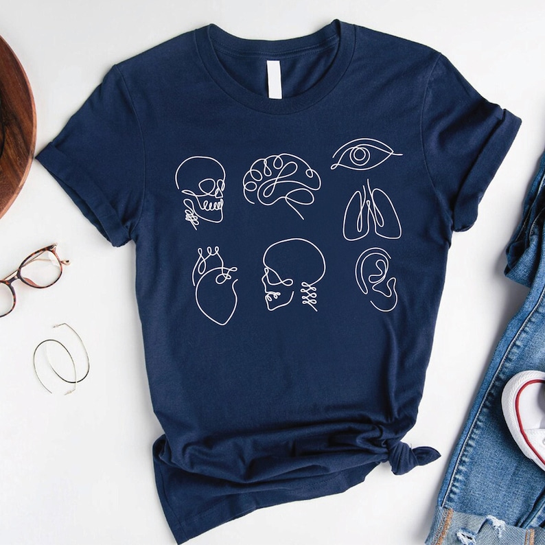 Anatomical One Line Art Sweatshirt: Gift for Nurse, Medical Biology ...