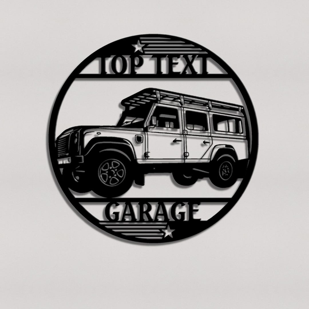1989 Land Rover Defender Personalized Metal Sign – Custom Garage Decor ...