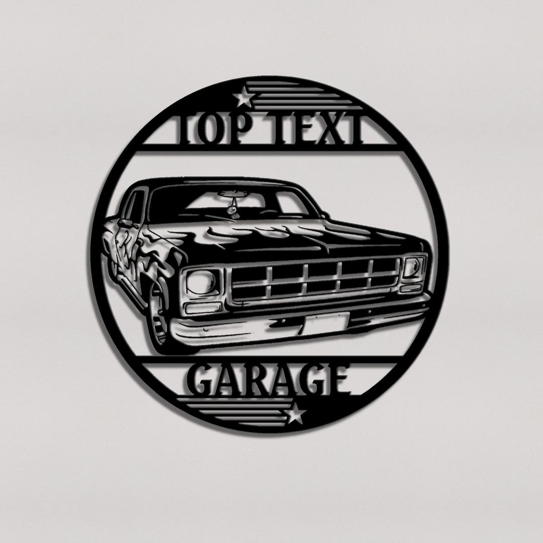 1979 Truck Personalized Metal Car Sign – Custom Garage Decor Wall ...