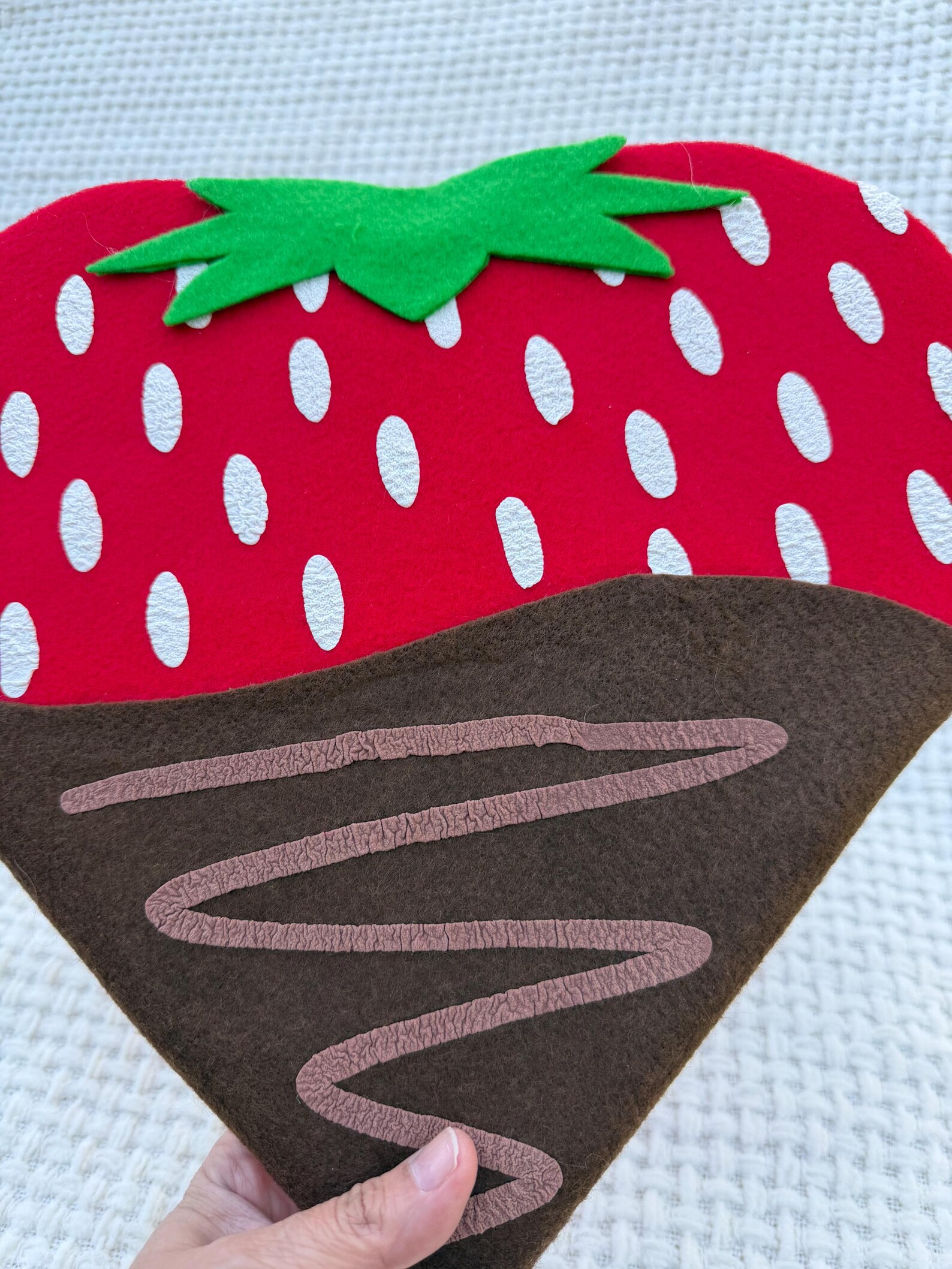 Valentine Day/ Felt Wreath Attachment/ My Strawberry Heart - Etsy