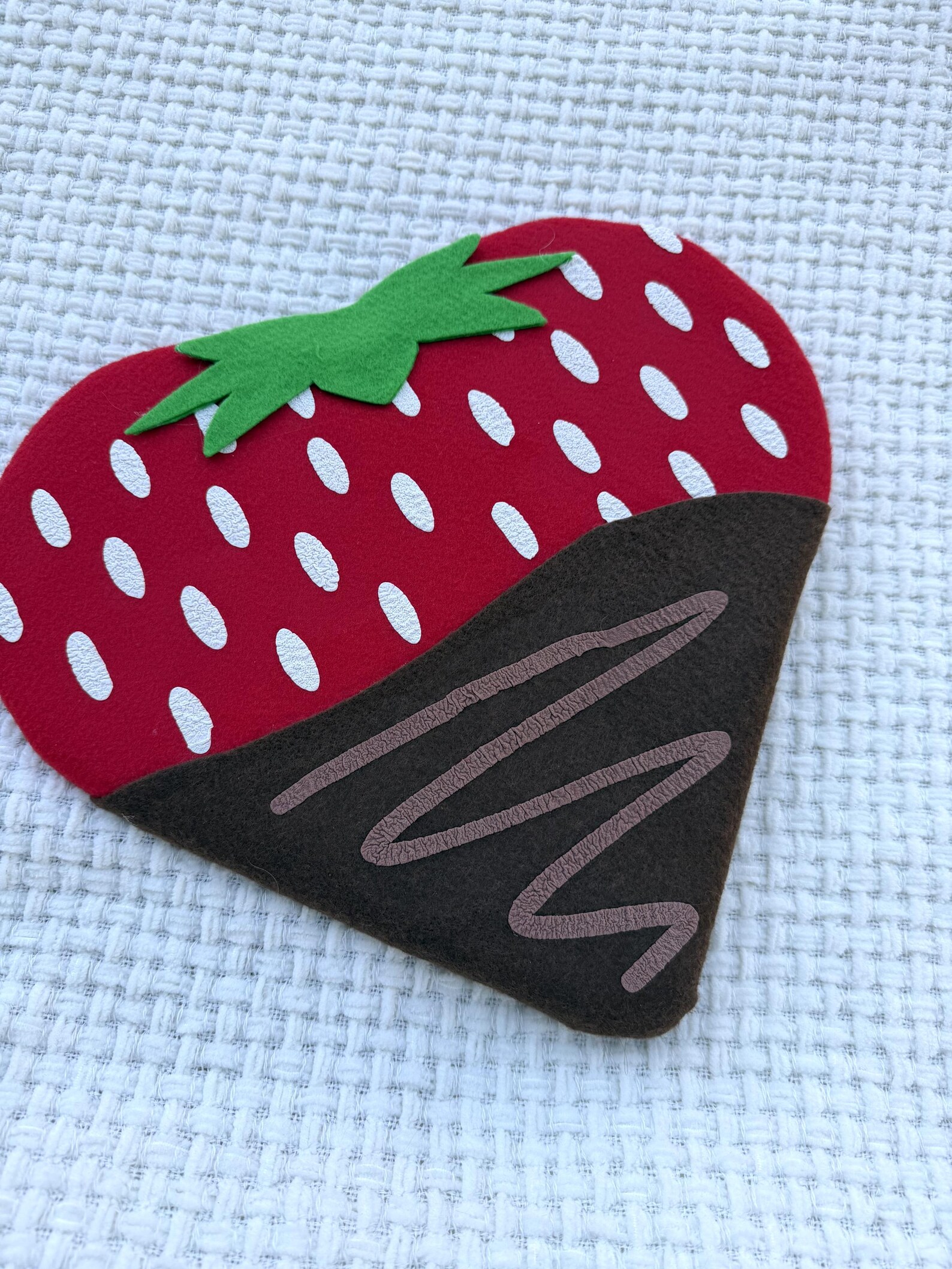 Valentine Day/ Felt Wreath Attachment/ My Strawberry Heart - Etsy