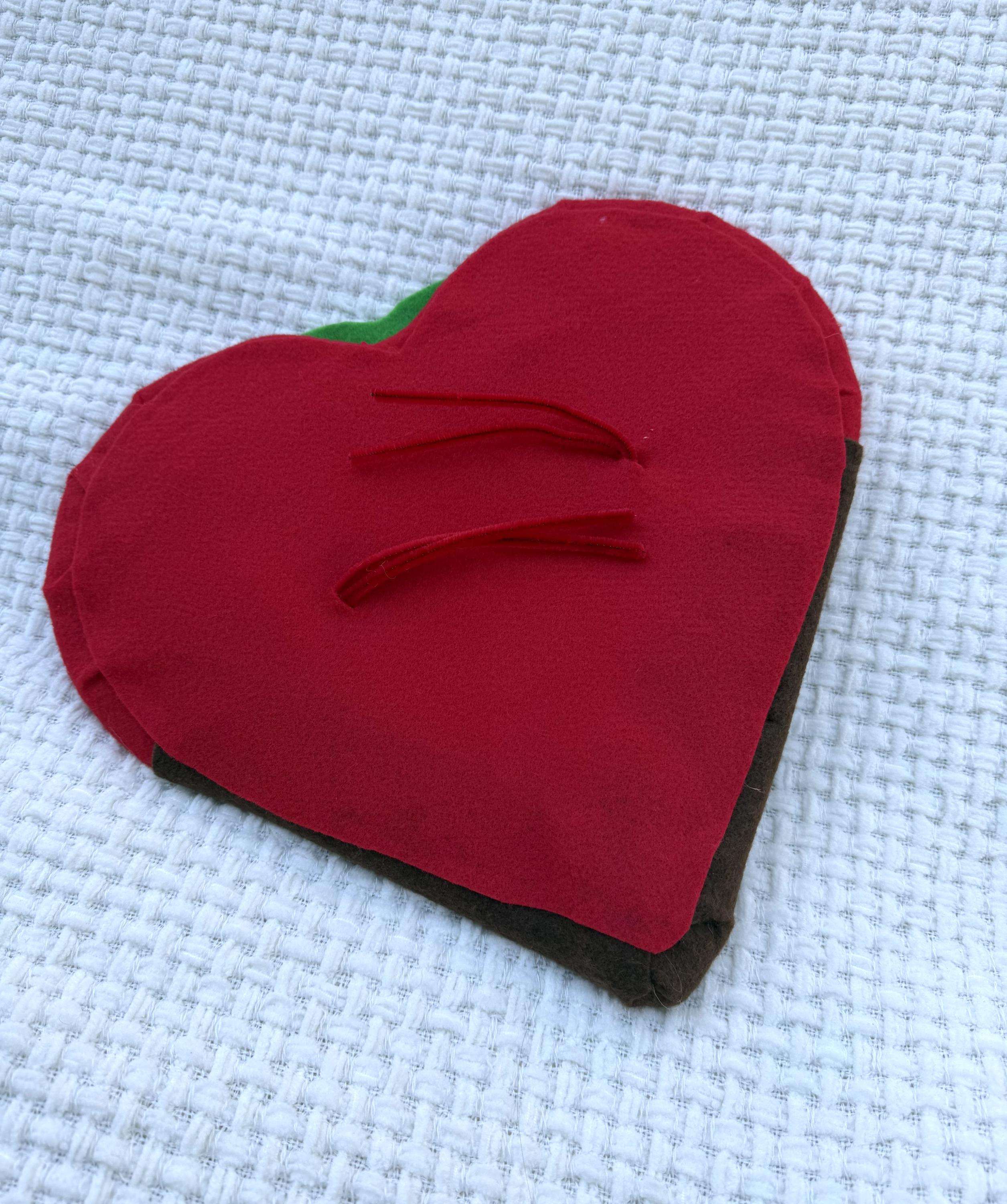 Valentine Day/ Felt Wreath Attachment/ My Strawberry Heart - Etsy