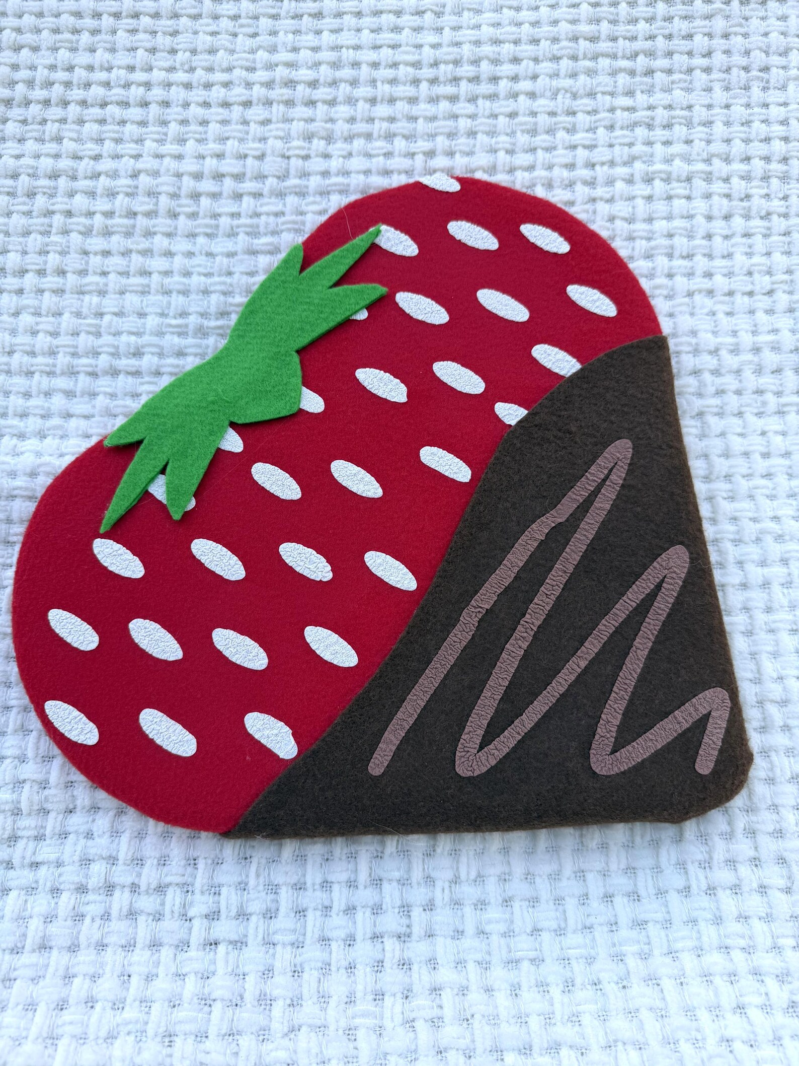 Valentine Day/ Felt Wreath Attachment/ My Strawberry Heart - Etsy