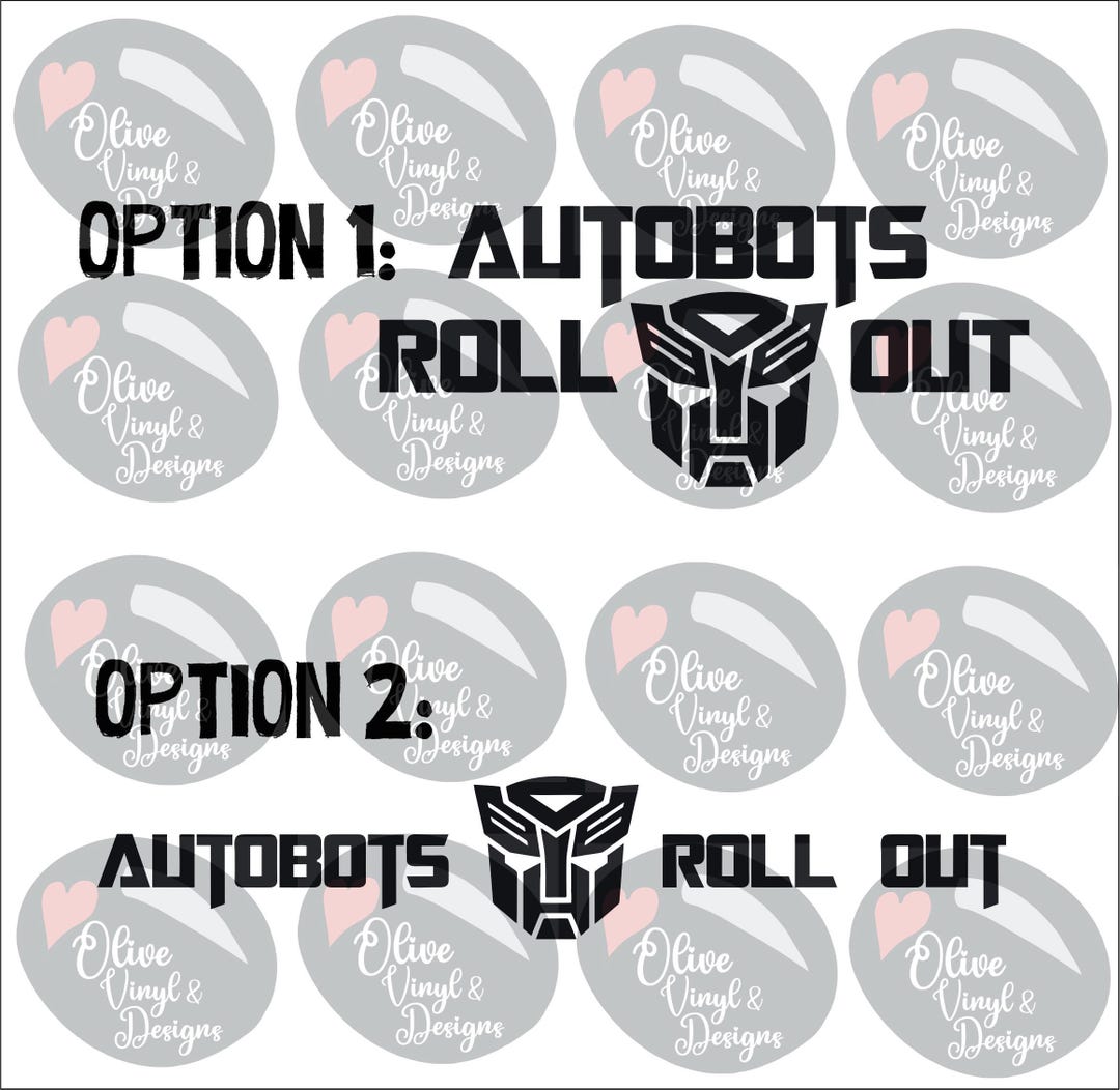 Autobots Roll Out Transformers Vinyl Decal Sticker - Choose Your Option ...