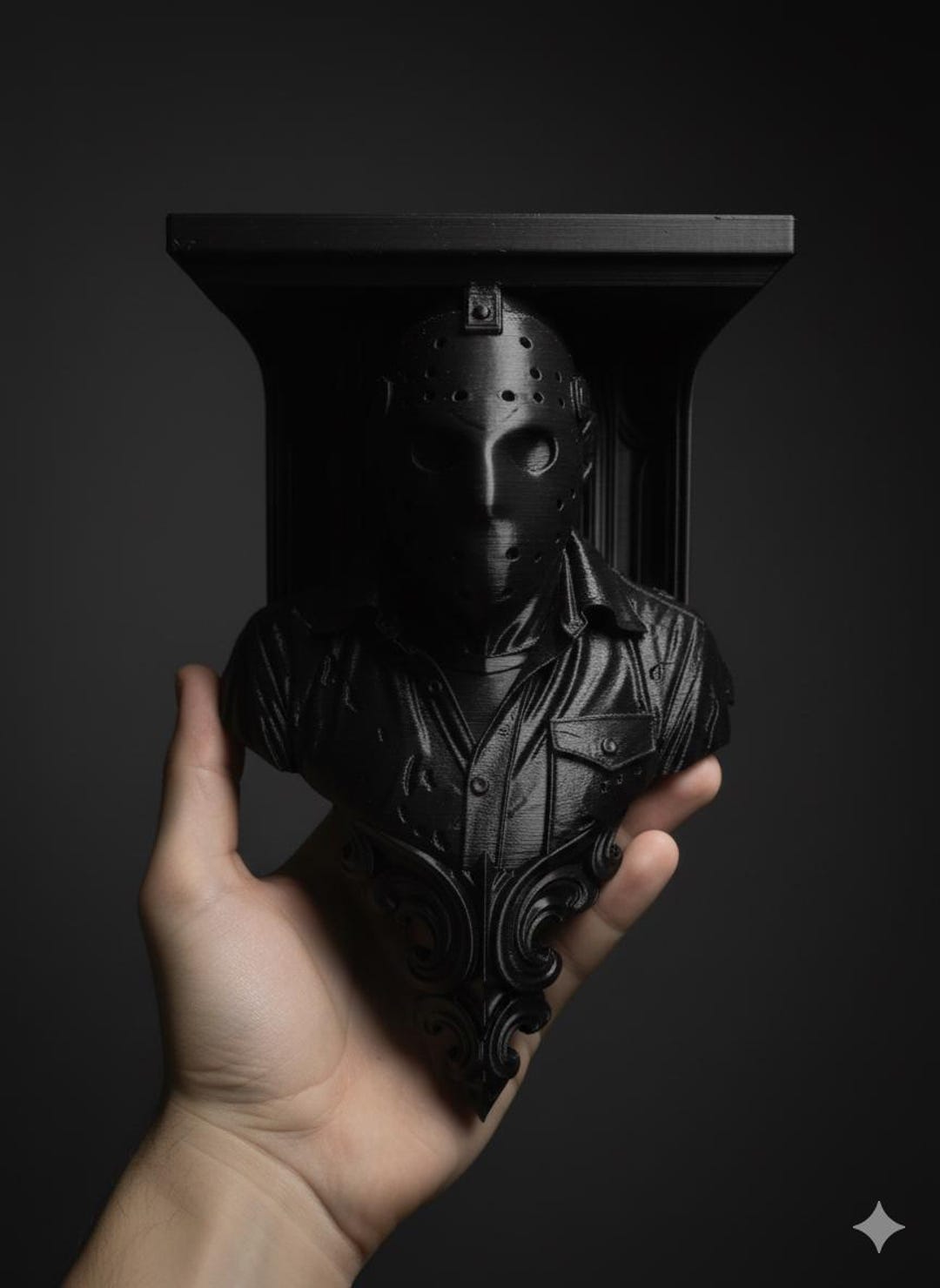 Slasher Mask Wall Shelf – Horror Bust – Gothic Wall Decor – 3D Printed ...