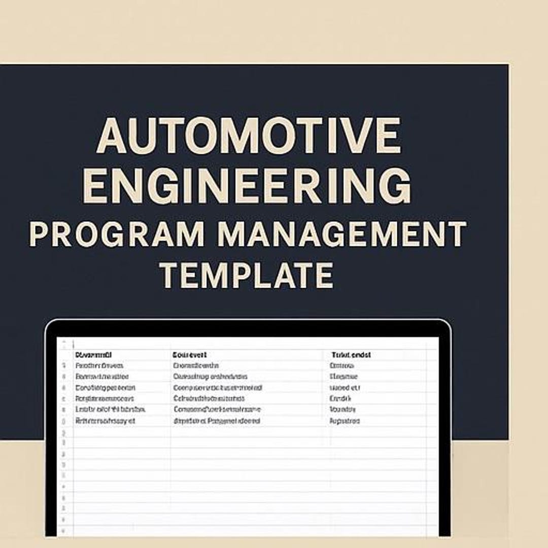 Automotive Engineering Excel Template | Program Tracker, DFMEA, DV/PV ...