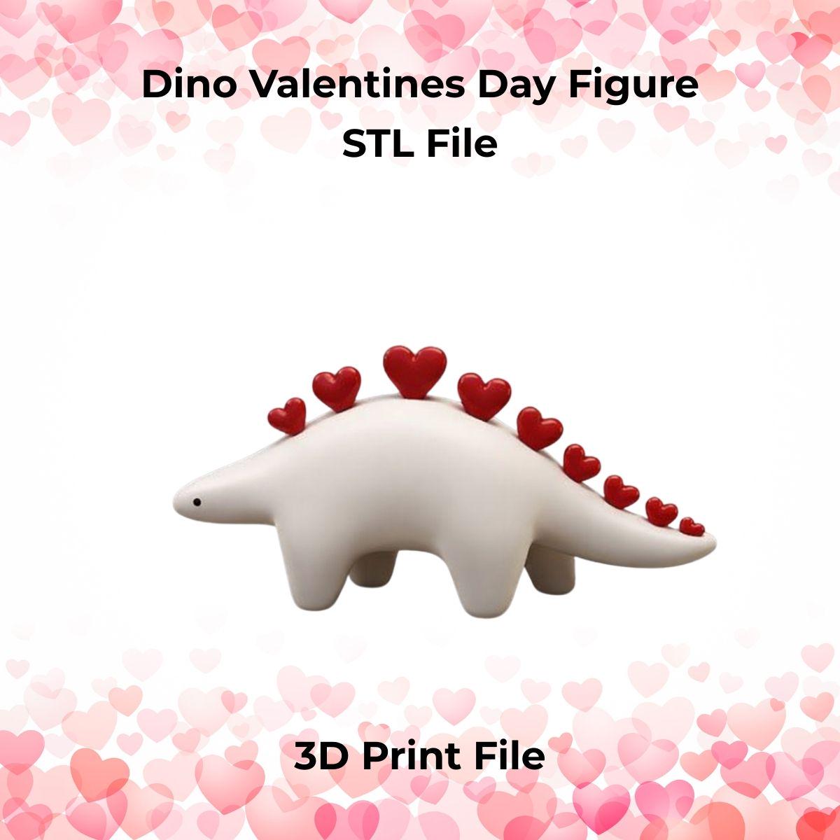 Valentine Dino STL File – Dinosaur 3D Print Model, Romantic Gift, Love ...