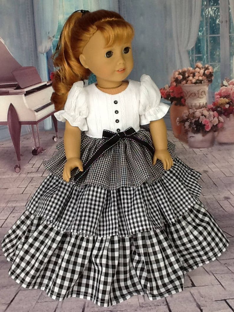 18 Inch Doll Retro Ruffled Dress Fits American Girl Dolls Etsy