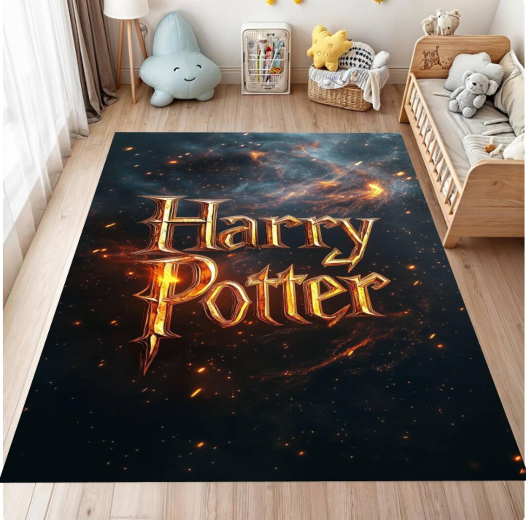 Wizard Fantasy Area Rug, Magic Galaxy Kids Room Carpet, Spell Inspired ...