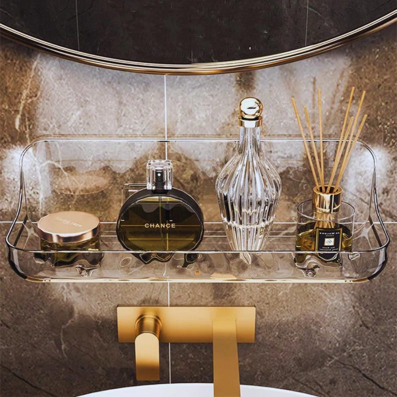 Wall Mounted See Through Bathroom Shelf - Etsy UK