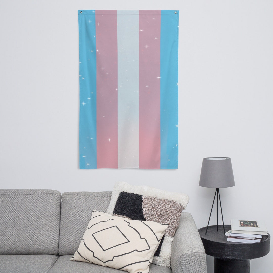 Trans Pride Flag, Trans Colors With Stars, Pride Month, Trans Pride ...