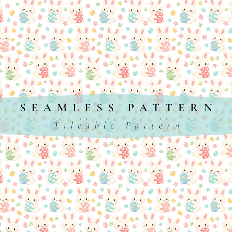 Pastel Easter Digital Paper Pack, Kawaii Patterns, 20 Seamless ...