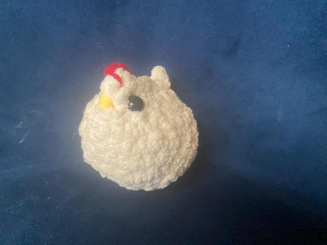 Handmade Crochet Chicken Plush - Soft Fluffy Yarn Chook - Etsy