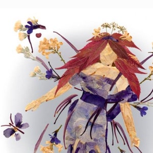 Flower Fairy Picture REAL Pressed Flower Fairies Wings Faery Tale ...
