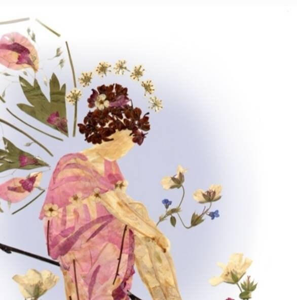 Magical fairy of Mercy Flower Art PRINT 8x10 Original Design Enchanted ...