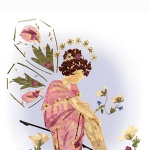 Magical *fairy of Mercy* Flower Art PRINT 8x10 Original Design ...