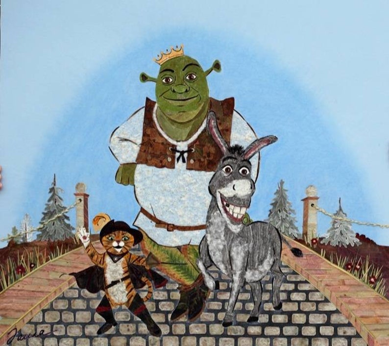 Disney shrek Fantasy Flower Picture Giclee PRINT Fairy Tale - Etsy