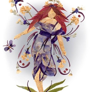 Flower Fairy Picture REAL Pressed Flower Fairies Wings Faery Tale ...