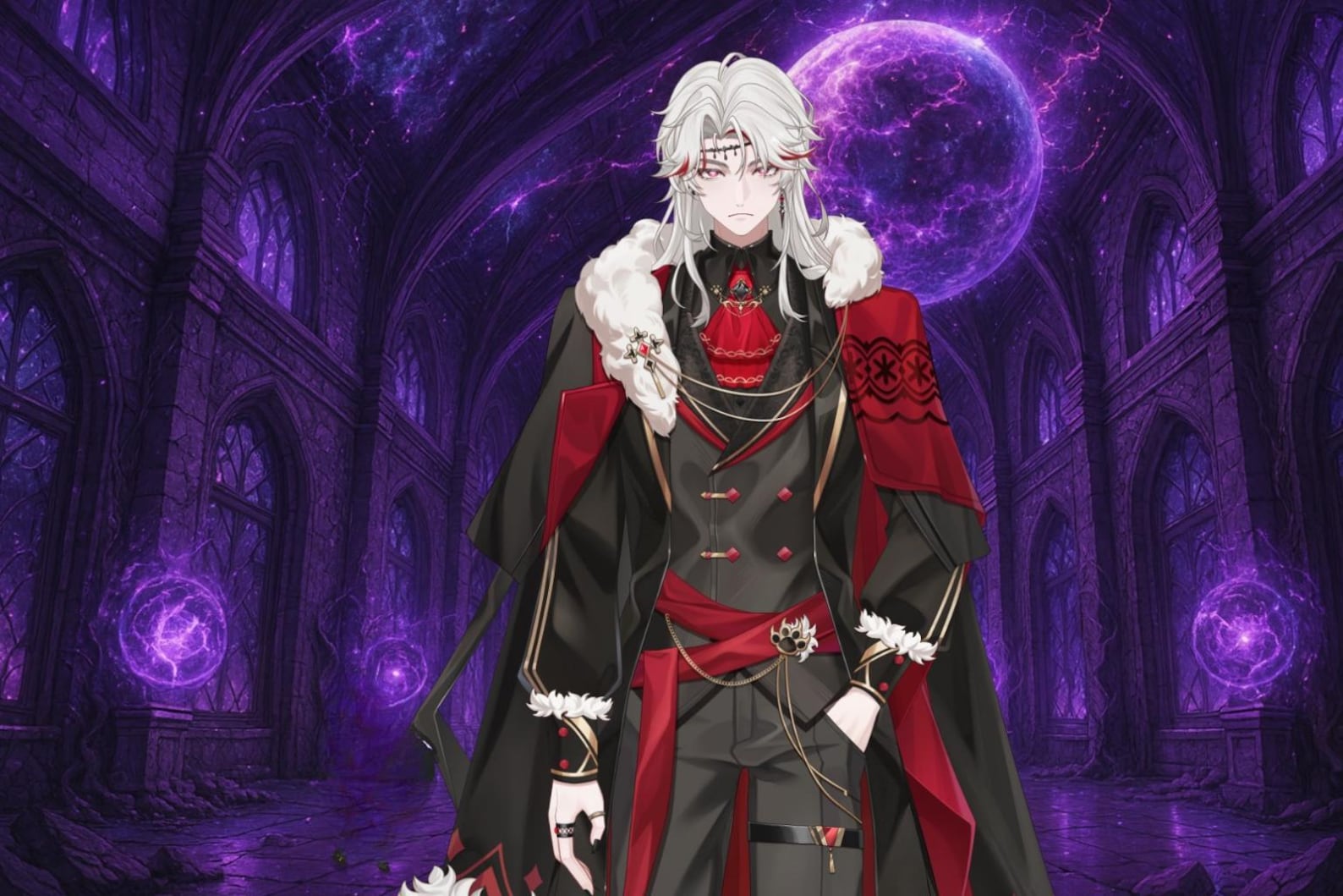 Live2d Vtuber Model Male Avatar | Dark Fantasy Anime Boy | Fully Rigged ...