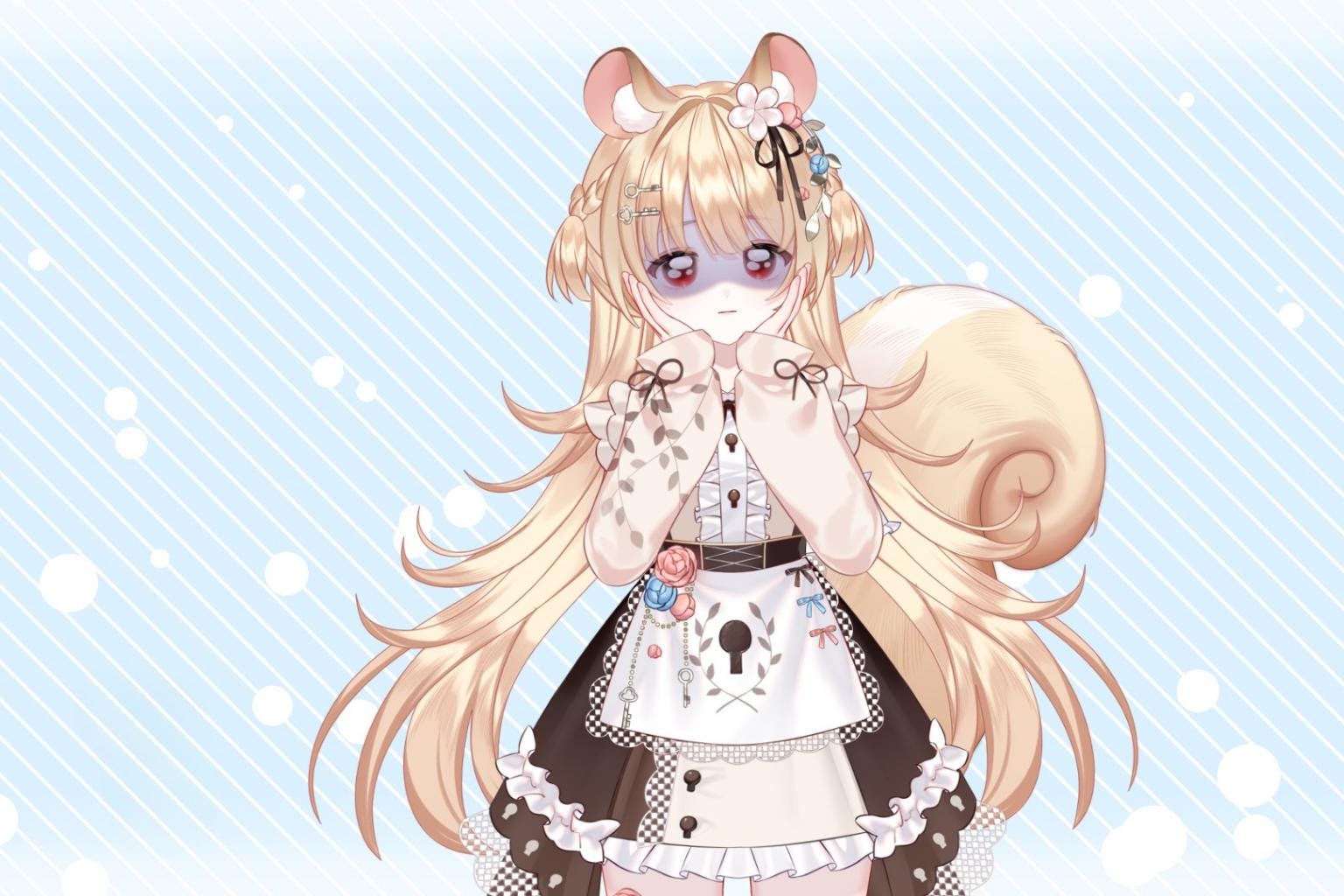 Live2d Vtuber Model | Cute Squirrel Girl Avatar | Fully Rigged & VTS ...