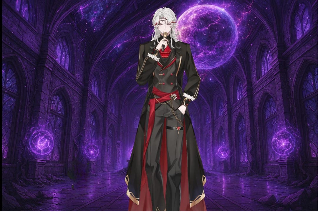 Live2d Vtuber Model Male Avatar | Dark Fantasy Anime Boy | Fully Rigged ...